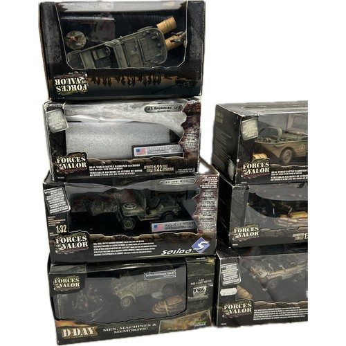 Selection of 10 boxed diecast military vehicles comprising of US ...