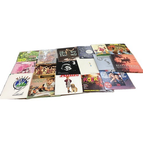 Selection of LPs to include The Carpenters, Musicals, Elton John etc