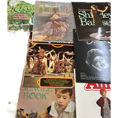 Selection of LPs to include The Carpenters, Musicals, Elton John etc