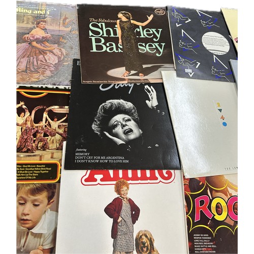 Selection of LPs to include The Carpenters, Musicals, Elton John etc