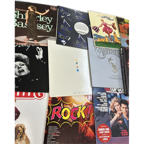Selection of LPs to include The Carpenters, Musicals, Elton John etc