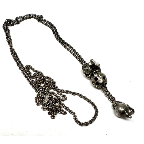 Vintage silver cham charm necklace chain weight 18g