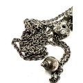 Vintage silver cham charm necklace chain weight 18g