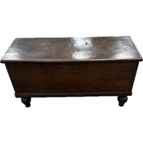 Antique elm blanket box measures approximately: 21 inches tall x 40 ...