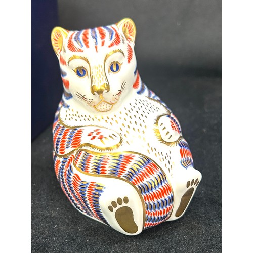 Royal Crown Derby Cat without stopper, Donkey Foal with gold stopper ...