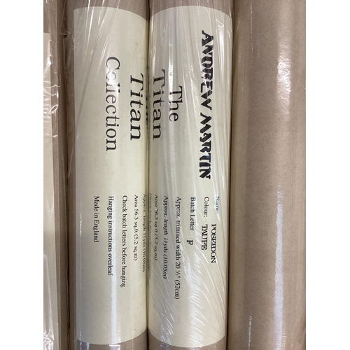 A collection of good quality wallpaper to include 11 sealed rolls by ...