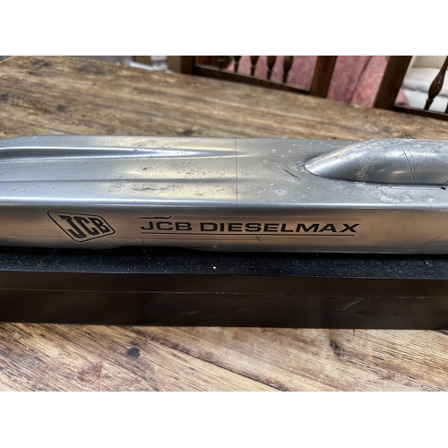 A model of a JCB DIESEL MAX WORLD LAND SPEED RECORD attempt, 93cm L ...