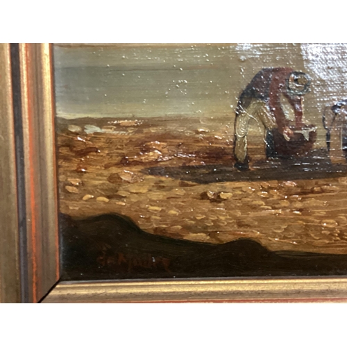 ANDRE DE MOLLER C20th, British, Two pairs gilt framed oil on canvas ...