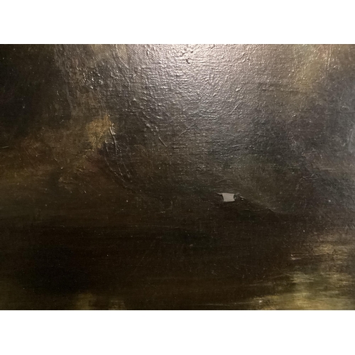 ANDRE DE MOLLER C20th, British, Two pairs gilt framed oil on canvas ...