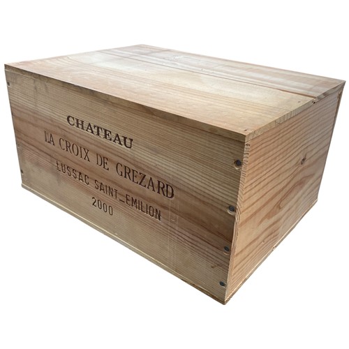 Unopened case (6 bottles) Chateaux La Croix De Grezard, Lussac Saint ...