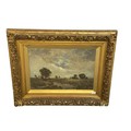 KARL HEFFNER (1849 - 1925), oil on canvas, "Autumn" 36 cm x 53 cm, in a ...