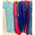 A quantity of Franka Couture clothing: Three long velvet dresses ...