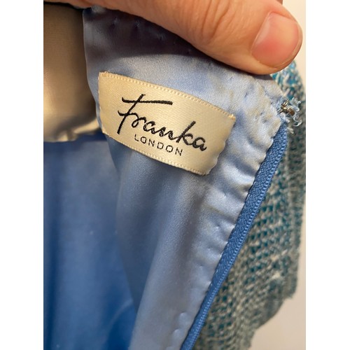 A quantity of Franka Couture clothing: Three long velvet dresses ...