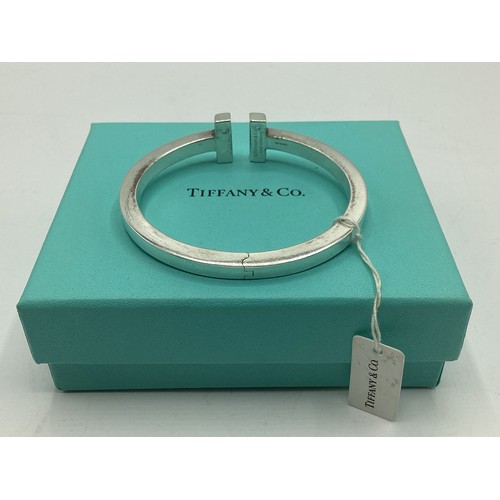 Tiffany & Co sterling silver T-Bar bangle bracelet with original ...