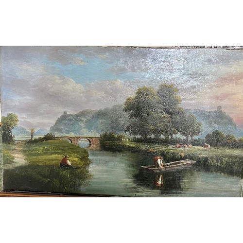 A quantity of pictures paintings and prints, some framed, including ...
