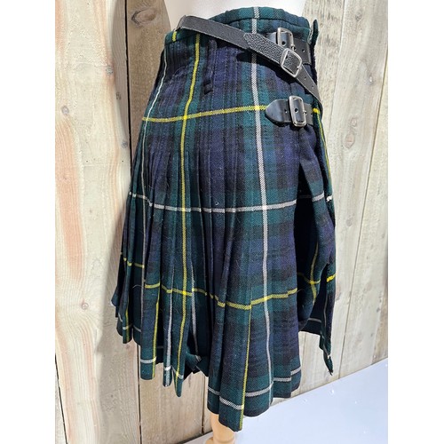 Highland Dress including jacket, tartan kilt and sporran, label jacket ...