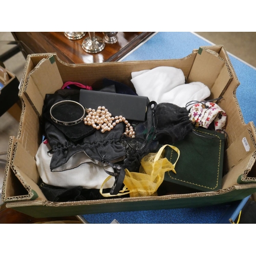 BOX OF COSTUME JEWELLERY