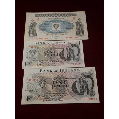 3 BANK OF IRELAND NOTES