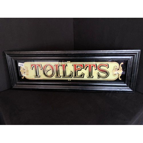 ANTIQUE TOILET SIGN