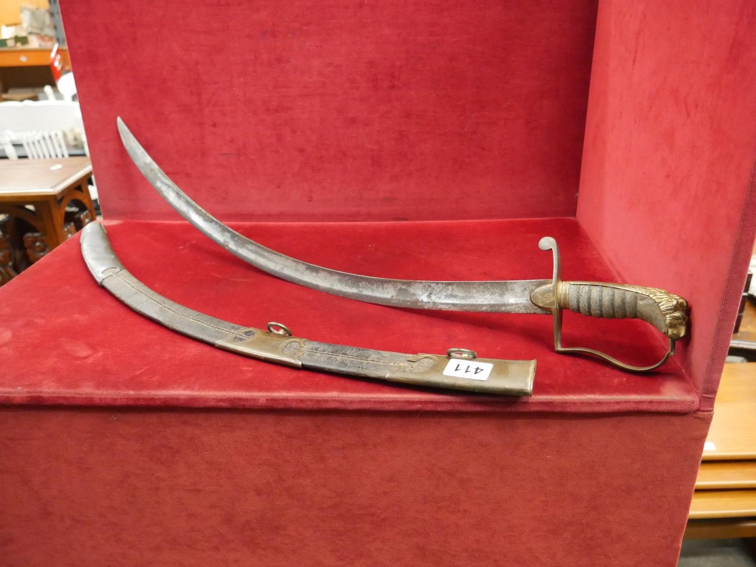 EARLY 19TH C. NAVAL SWORD BY SALTER SWORD CUTLER & JEWELLER TO HRH THE ...