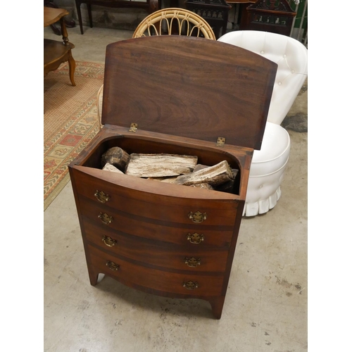 VICTORIAN LIDDED LOG TRUNK