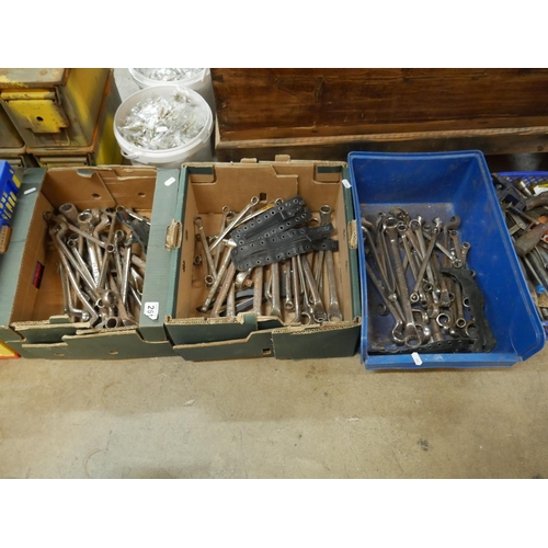 3 BOXES OF SPANNERS