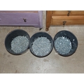 3 BUCKETS OF SCREWS