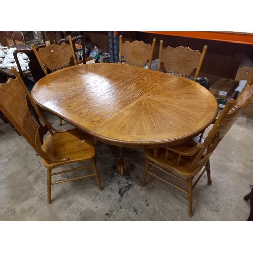 DINING TABLE & 5 CHAIRS
