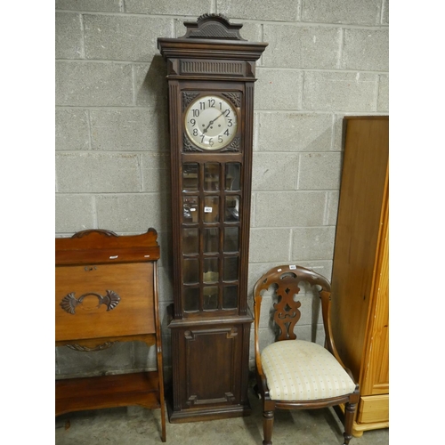 OAK GRANDFATHER CLOCK