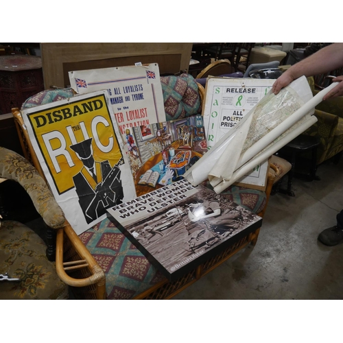 LOT OF LOCAL INTEREST POSTERS & PAINTING ETC