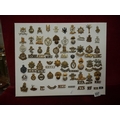 LOT OF MILITARY CAP BADGES