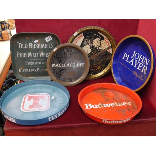 LOT OF ADVERTISING TRAYS