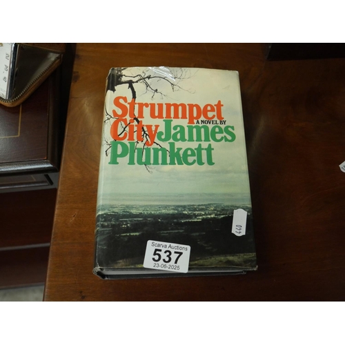 SIGNED FIRST EDITON JAMES PLUNKETT BOOK