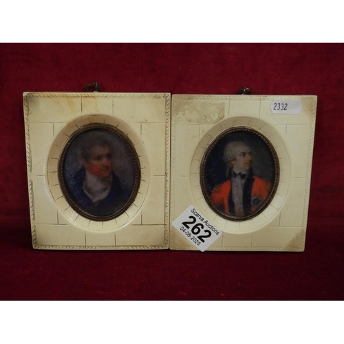 2 FRAMED MINIATURES