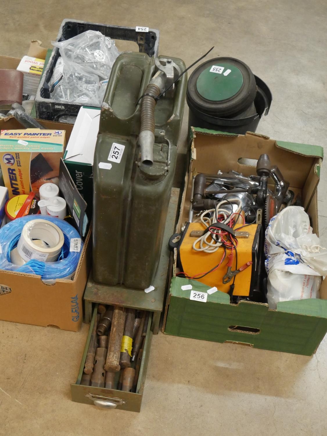 JERRY CAN AND CARDEX DRAWER