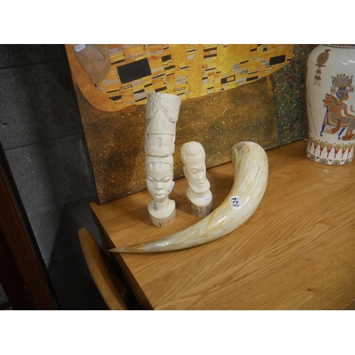 CARVED BONE ITEMS