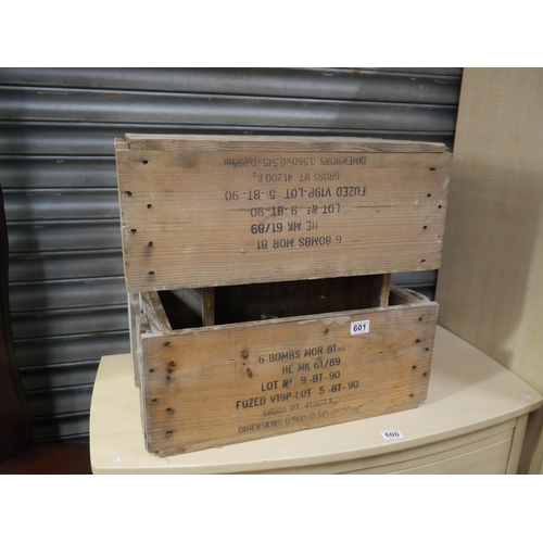 3 MILITARY BOXES