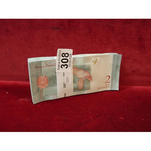 100 UNCIRCULATED FOREIGN BANK NOTES