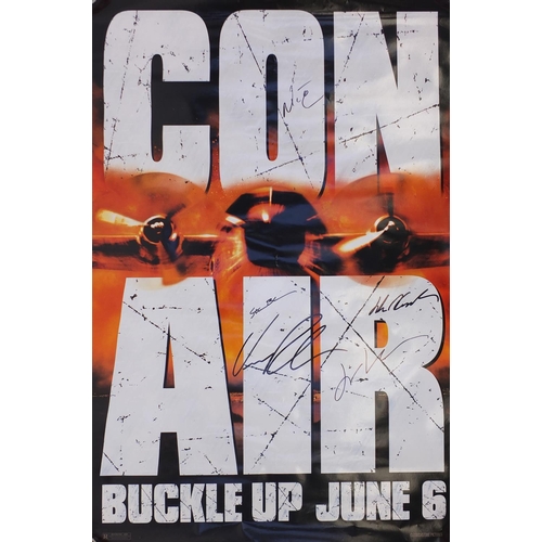 US one sheet cast signed Con Air film poster, approximately 104cm x 70cm