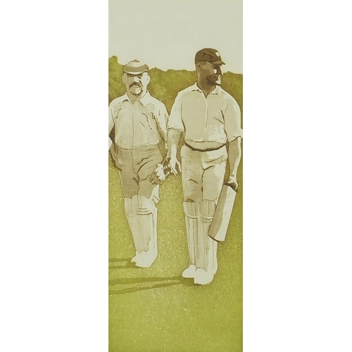 Christopher Penny - Couples 3, cricketing interest pencil signed print ...