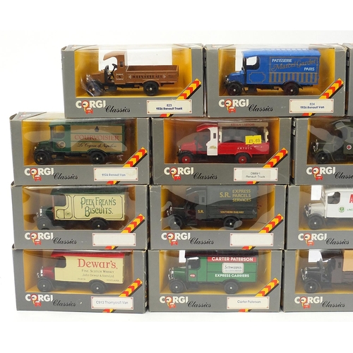 Collection of Corgi Classics die cast model vehicles with boxes ...