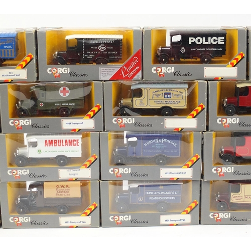 Collection of Corgi Classics die cast model vehicles with boxes ...