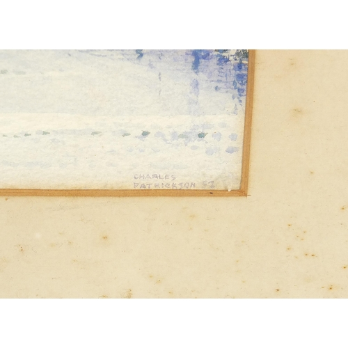 Charles Patrickson - River landscape, mid 20th century watercolour ...