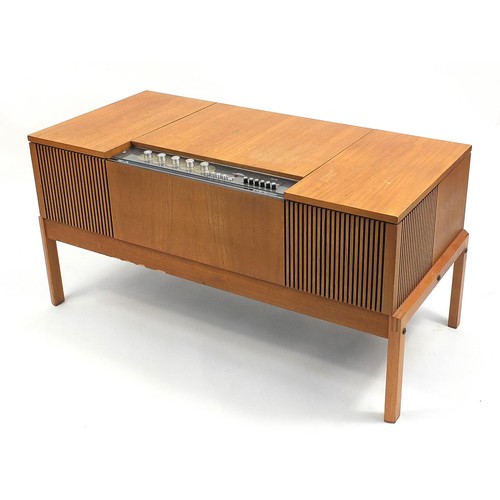 Vintage HMV Stereomaster radiogram, 50cm H x 98cm W x 46cm D