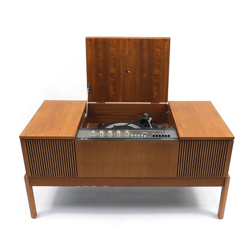 Vintage HMV Stereomaster radiogram, 50cm H x 98cm W x 46cm D