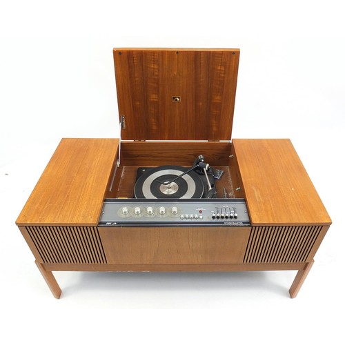 Vintage HMV Stereomaster radiogram, 50cm H x 98cm W x 46cm D