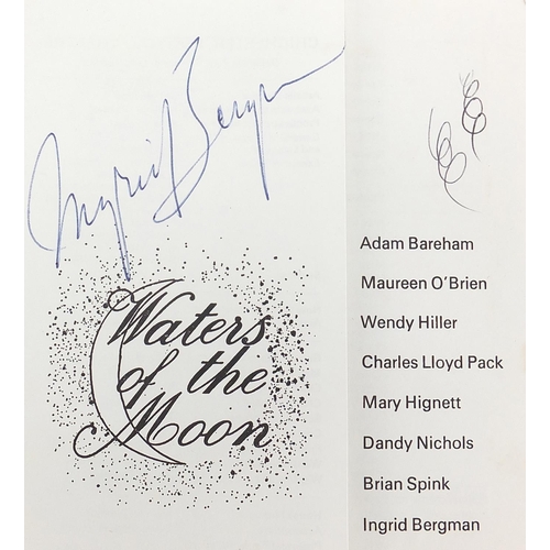 Ingrid Bergman autographed Waters of the Moon theatre programme