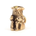 9ct gold Toby jug charm, 1.1cm high, 2.0g