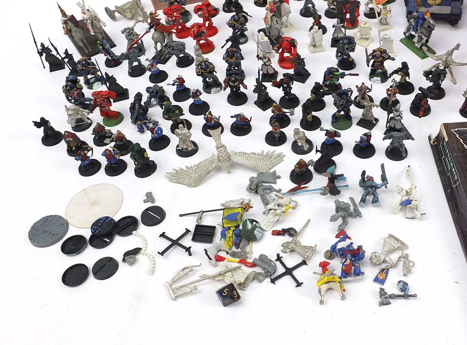 Large collection of Warhammer figures, accessories and magazines, some ...