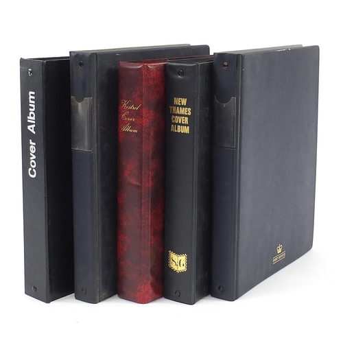 Collection of British first day covers arranged in five albums